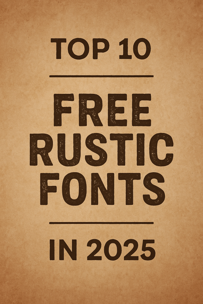 🌲 Top 10 Best Free Rustic Fonts in 2025 (With Download Links) - CraftyFever.com